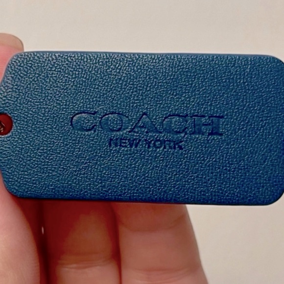 Coach | Accessories | Coach Navy Hangtag W Ball Chain Excellent ...